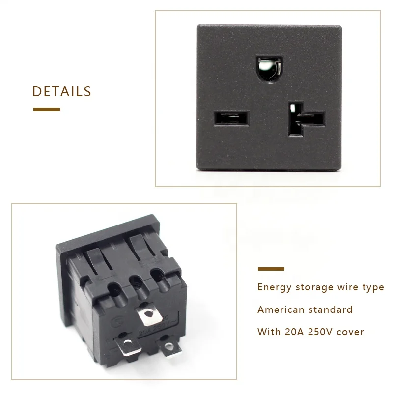 IEC 20A 250V AC American USA Standard Socket - Beisuos PDU