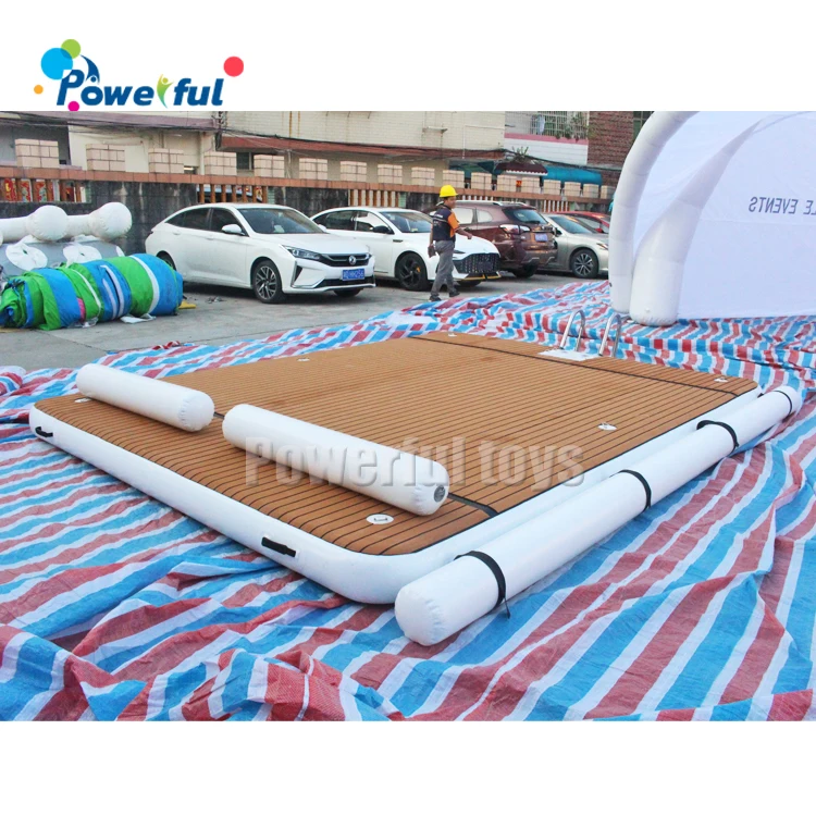 Inflatable Dwf Swim Platform Inflatable Floating Dock Platform - Buy ...
