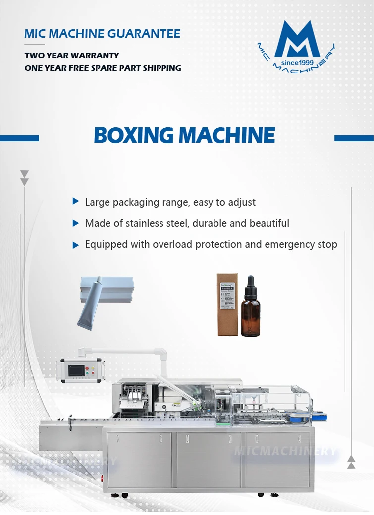 Auto Toothpaste Carton Box Packaging Carton Packing Machine For ...