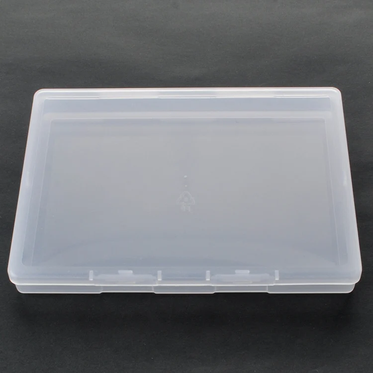 Clear Plastic Storage Box with Flap Lid Art Supply Storage Organizer ...