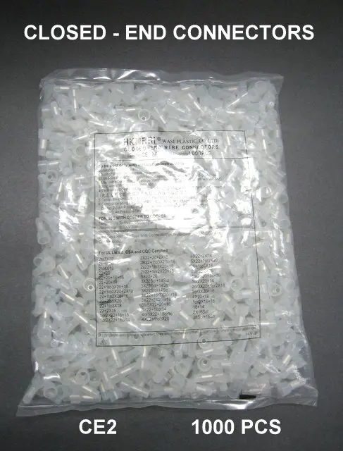 Ce2 Nylon Closed End Wiring Connector 22-14awg Good Insulated Wire ...