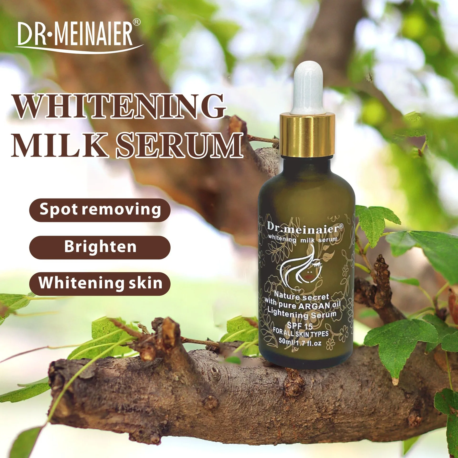 Dr.meinaier Whitening Milk Serum 50ml Glowing Skin Facial Serum Pore ...