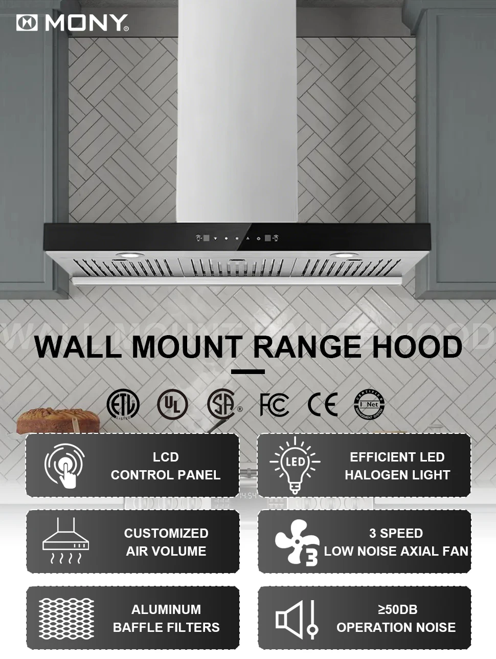MONI Manufacturer Luxury Wall Mount Stainless Steel Defendi Burner ...