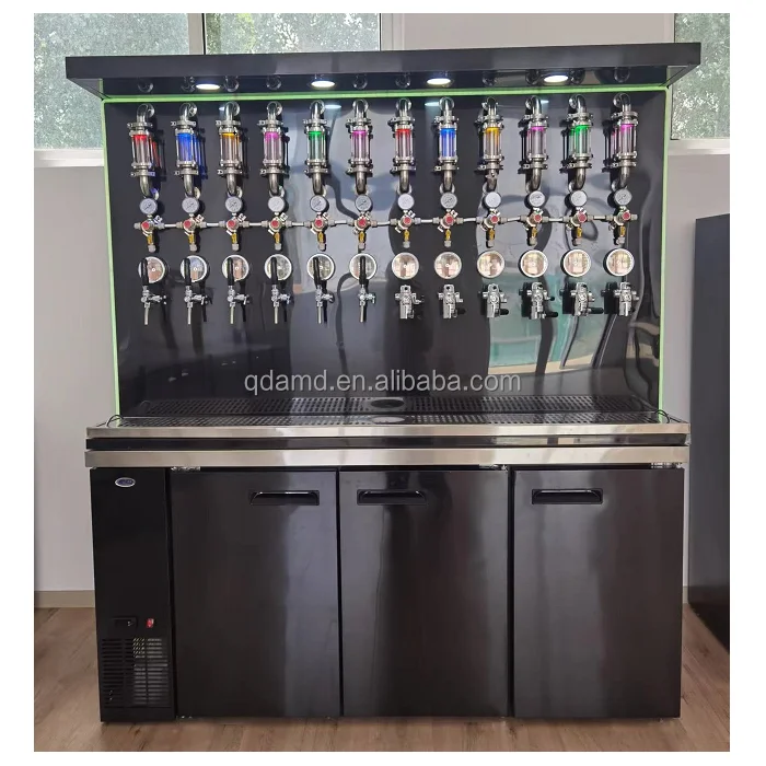 Draft Beer Wall Dispenser System with Keg Fridge for Bar/restaurant