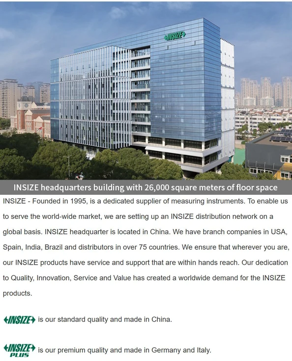 Insize 6884-300 6884-600 6884-1000 Steel Gage Block Calipers