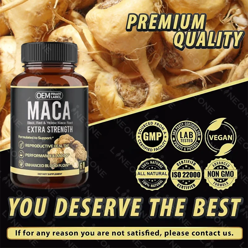 Maca Pills for Men - Natural Energy and Reproductive Health