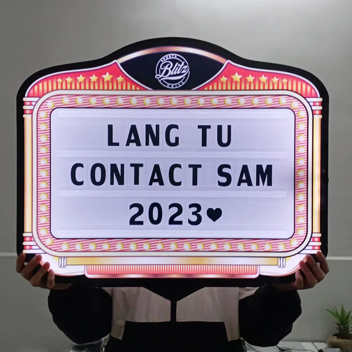 Custom LED Message Board - Bottle Presenter for Nightclub