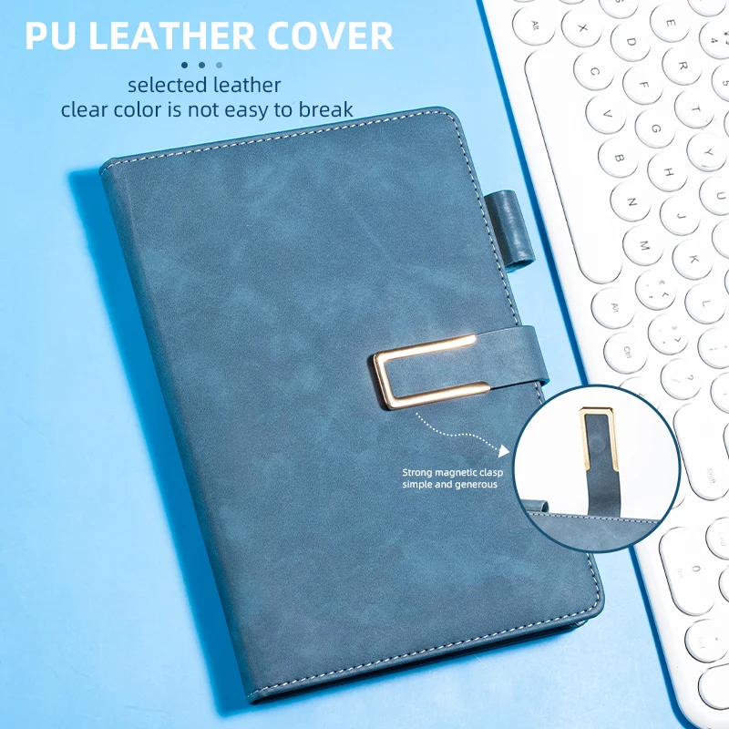 Custom Logo Hardcover Notebook A5 Pu Leather Hardcover Gift Unique ...