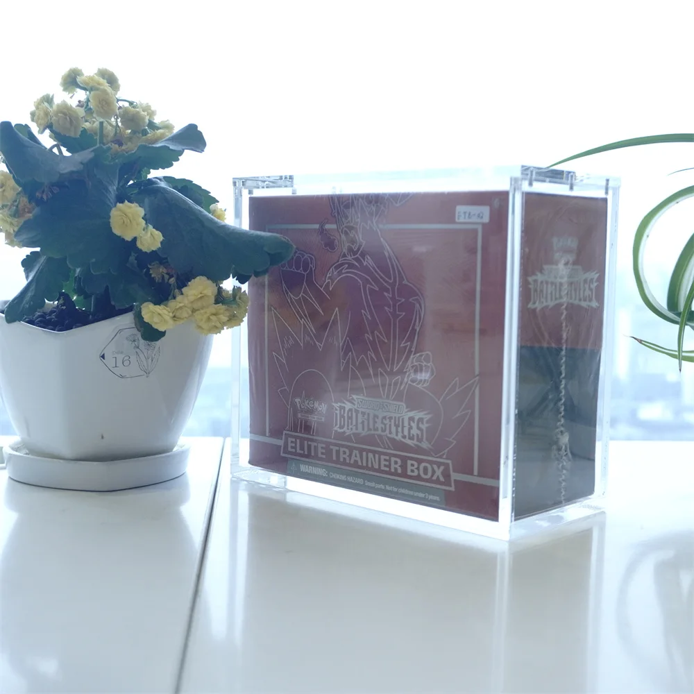 Custom Clear Acrylic Elite Trainer Display Box Popular Etb Booster Box ...