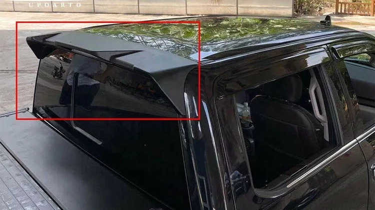 Car Spoilers Abs Plastic Carbon Fiber Tailgate Rear Wing Cab Spoiler ...