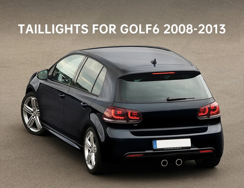 Vland Factory For Car Tail Lamp For Golf 6 For 2008 2009 2010 2011 2012 ...
