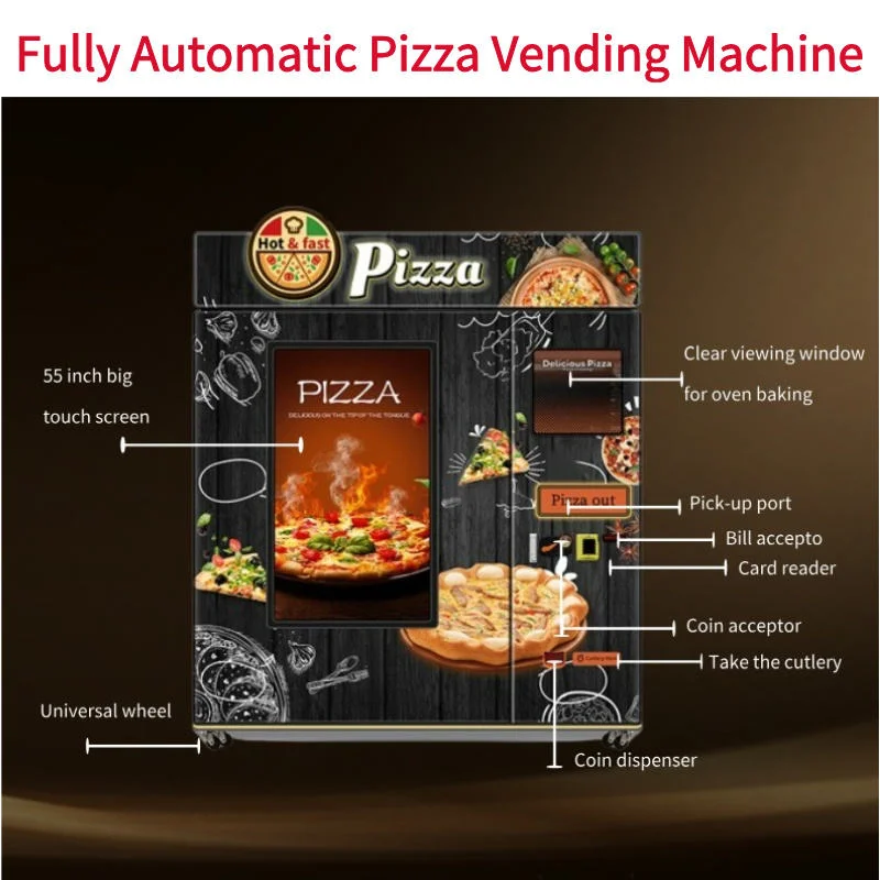 Automatic Pizza Vending Machine for Sale USA - Smart 24/7 Kiosk