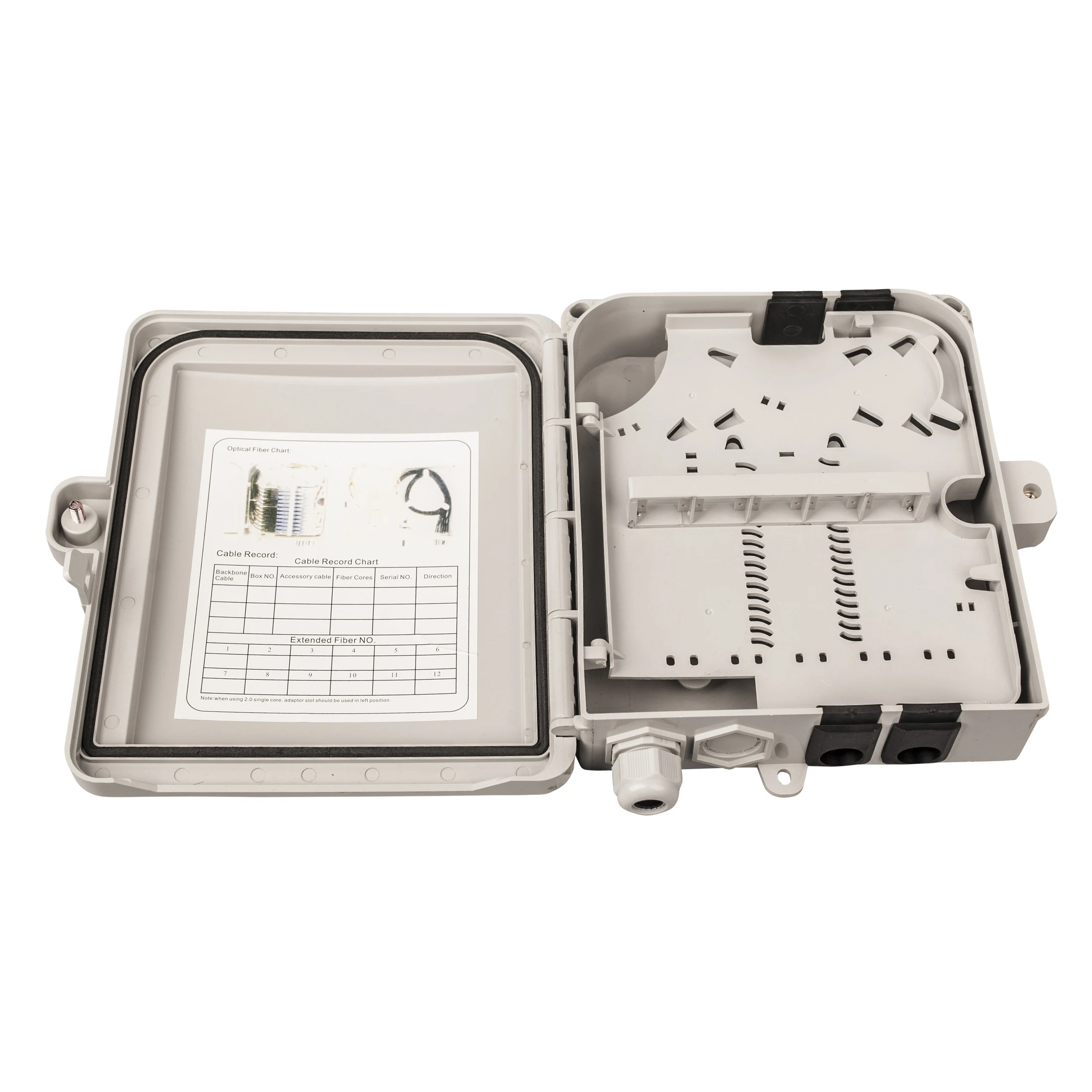 8/12 Core Ftth Fiber Optic Termination Box Distribution Box For Outdoor/indoor Nap Box Fiber ...