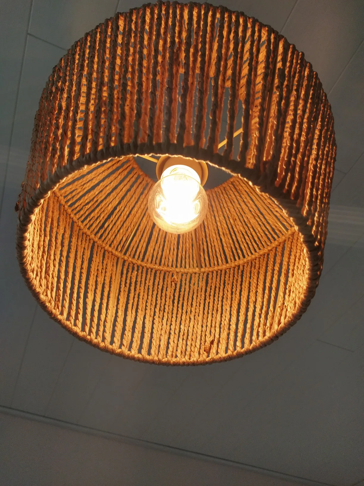 Rattan Woven Led Pendant Lamp Shade,Woven Rattan Basket - Applicable To ...