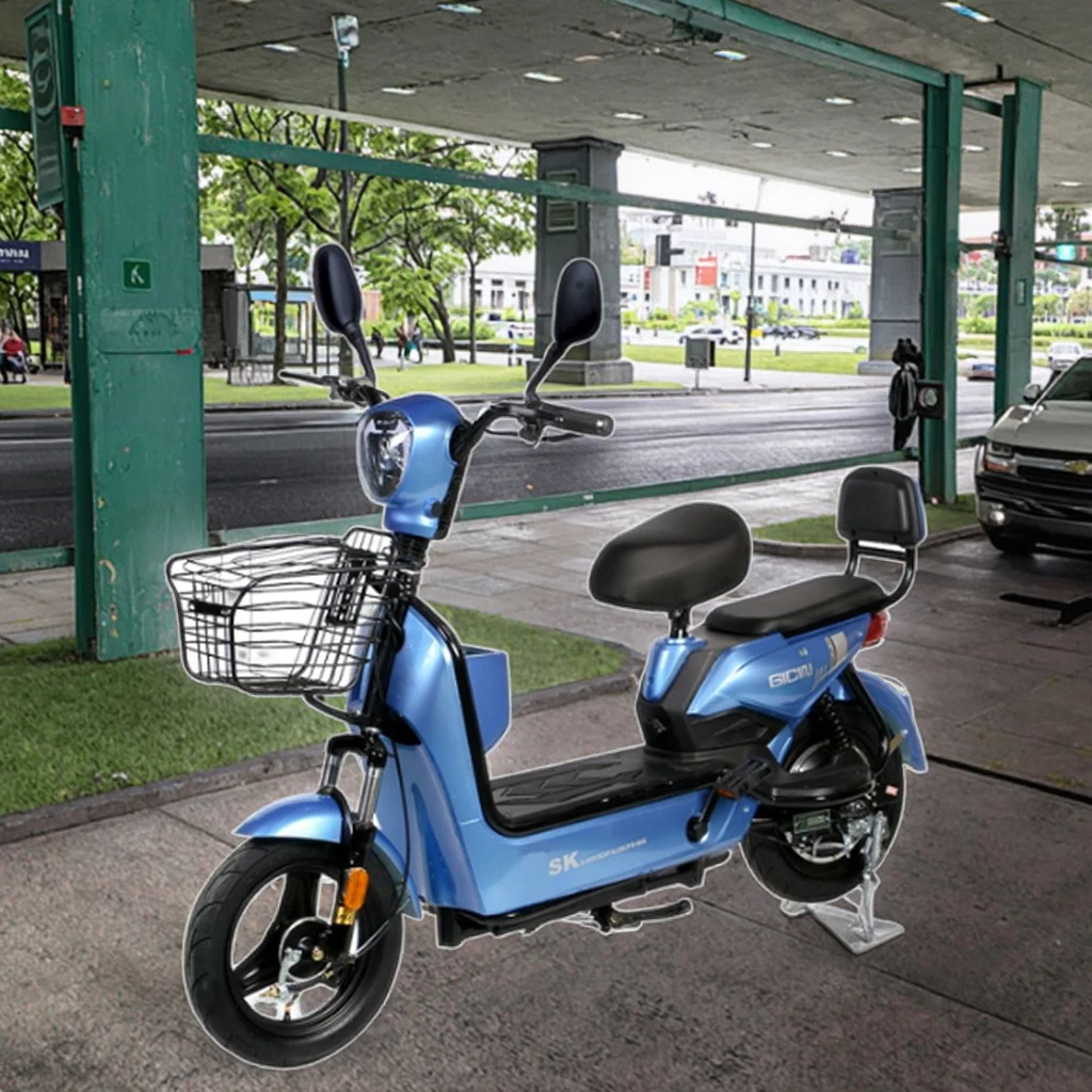 High Power 50km Range Electric Bike Factory Wholesale 350w 48v Electric Scooter China 14-inch ...