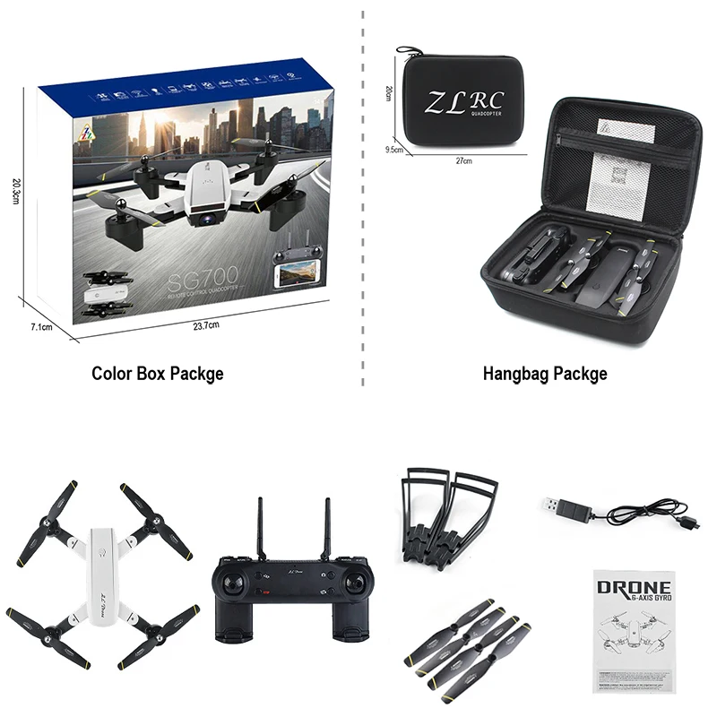 Best SG700D 4K Camera 50x FPV Wifi Professional Long Distance RC Drone
