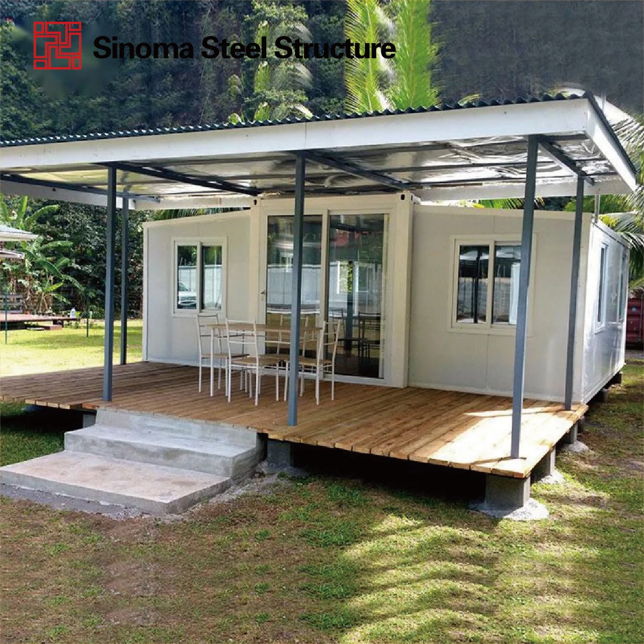 Luxury Double Wing Folding Movable Prefab House Waterproof Expandable ...