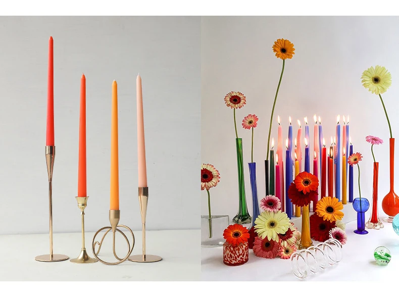 Candles In Custom Colors Eight Sets Of Color Gradient Pole Candles A ...