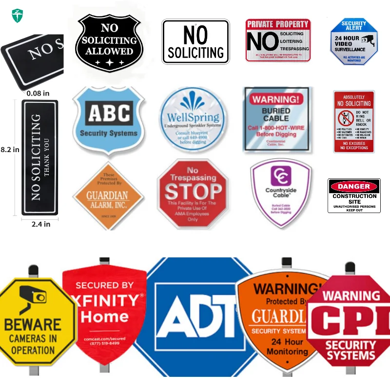 Custom Outdoor Metal Road Traffic Sign Plate Address Numbers