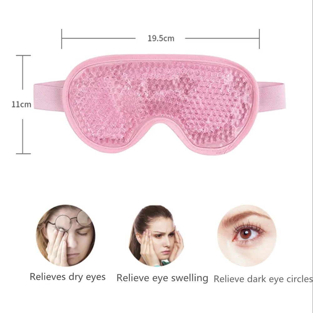 Oem Gel Eye Mask,Cold Compress Gel Beads Eye Maskn Reusable Cooling Ice ...