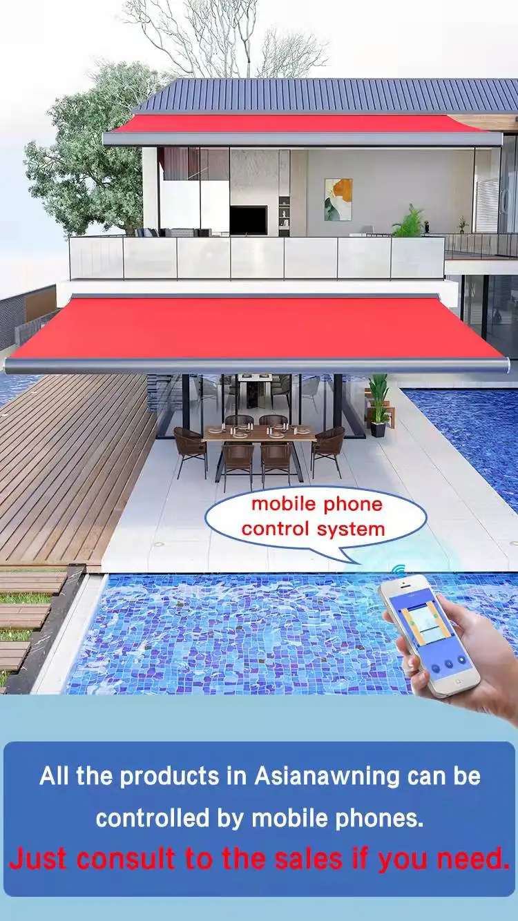 Retractable Pvc Roof Pergola Customized Restaurant Villa Garden Outdoor ...