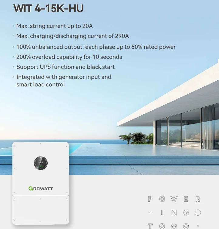 Promotion in Stock Growatt Hybrid Inverter WIT 8 10 12 15kw Growatt Wit ...