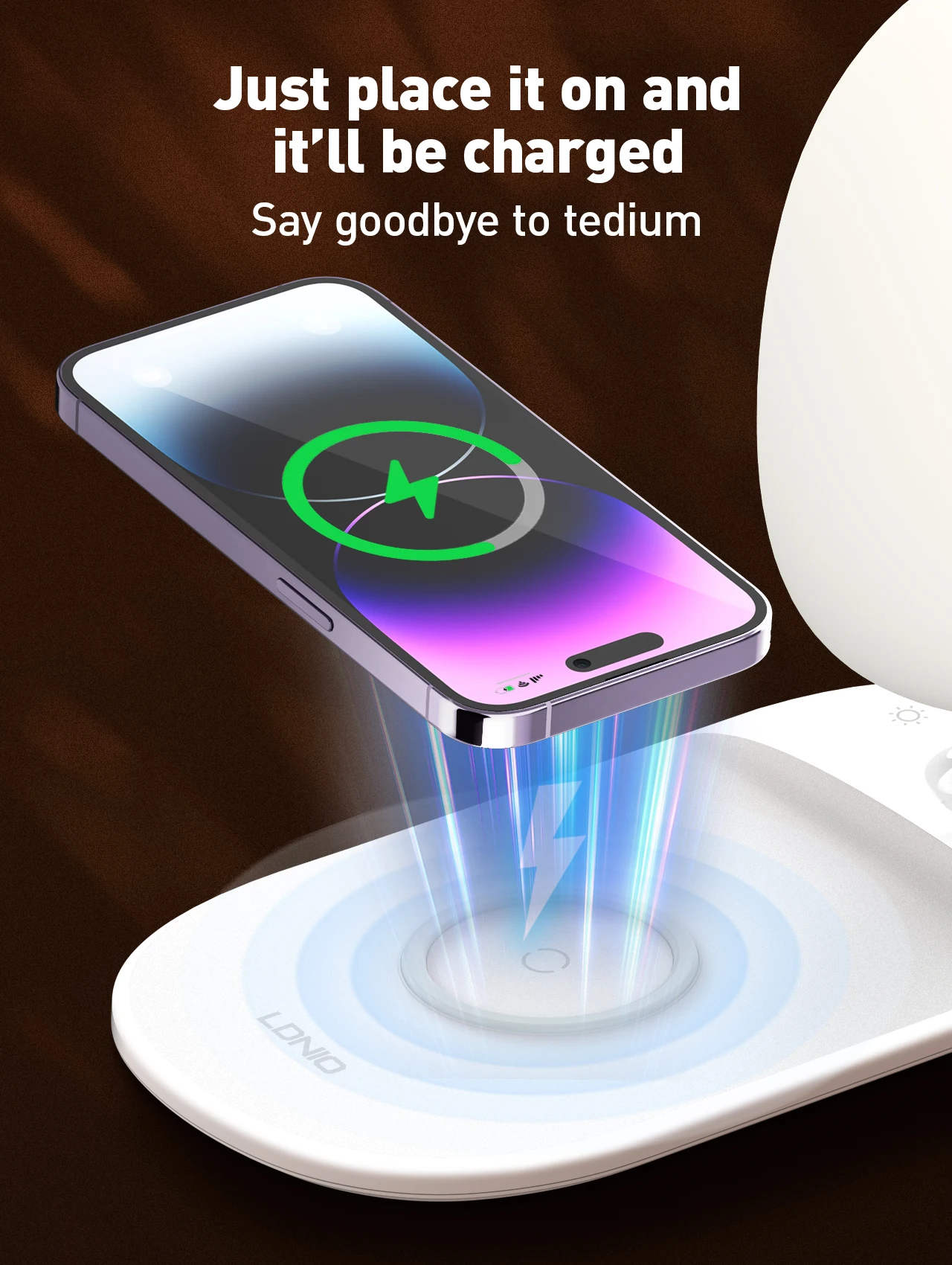 LDNIO Y3 3 in 1 Mobile Fast Charge Station - Wireless Charger