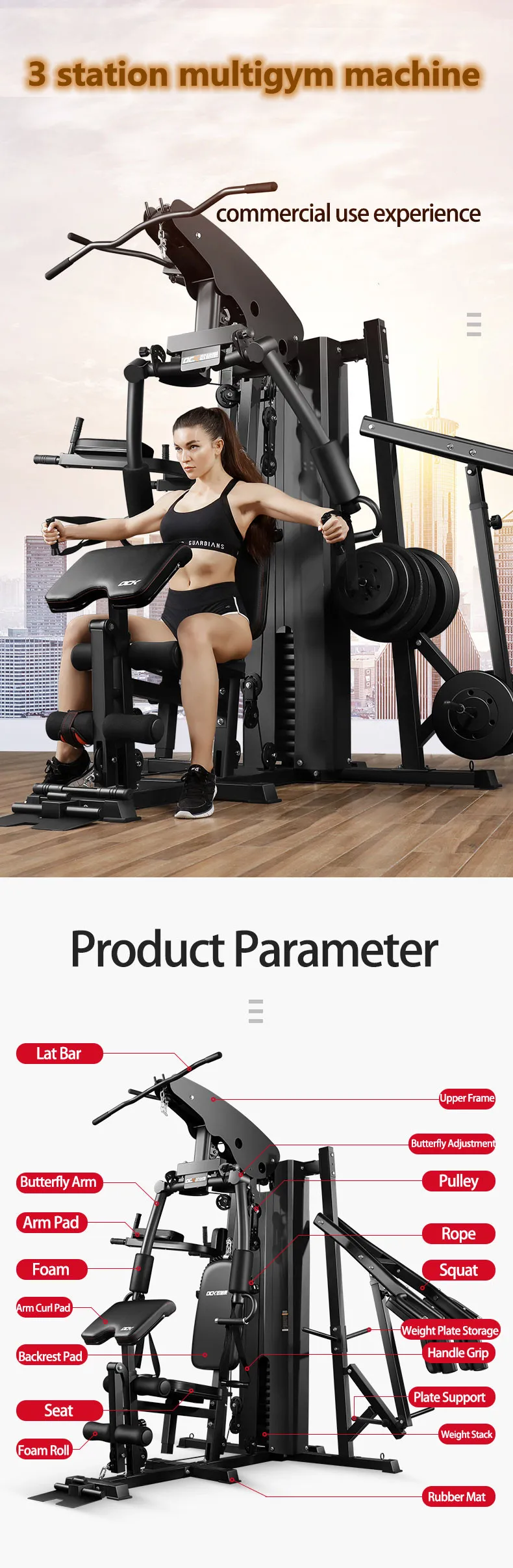 Commercial Home Gyms Equipment Maquinas De Gym Use Strength Training ...