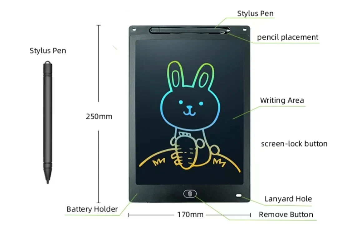 16 Inch Graphic Designing Digital Memo Pad Electronic Writing Office ...