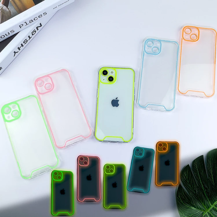 Luminous Glow In The Dark Fluorescence Phone Case Cover For Iphone 14 ...