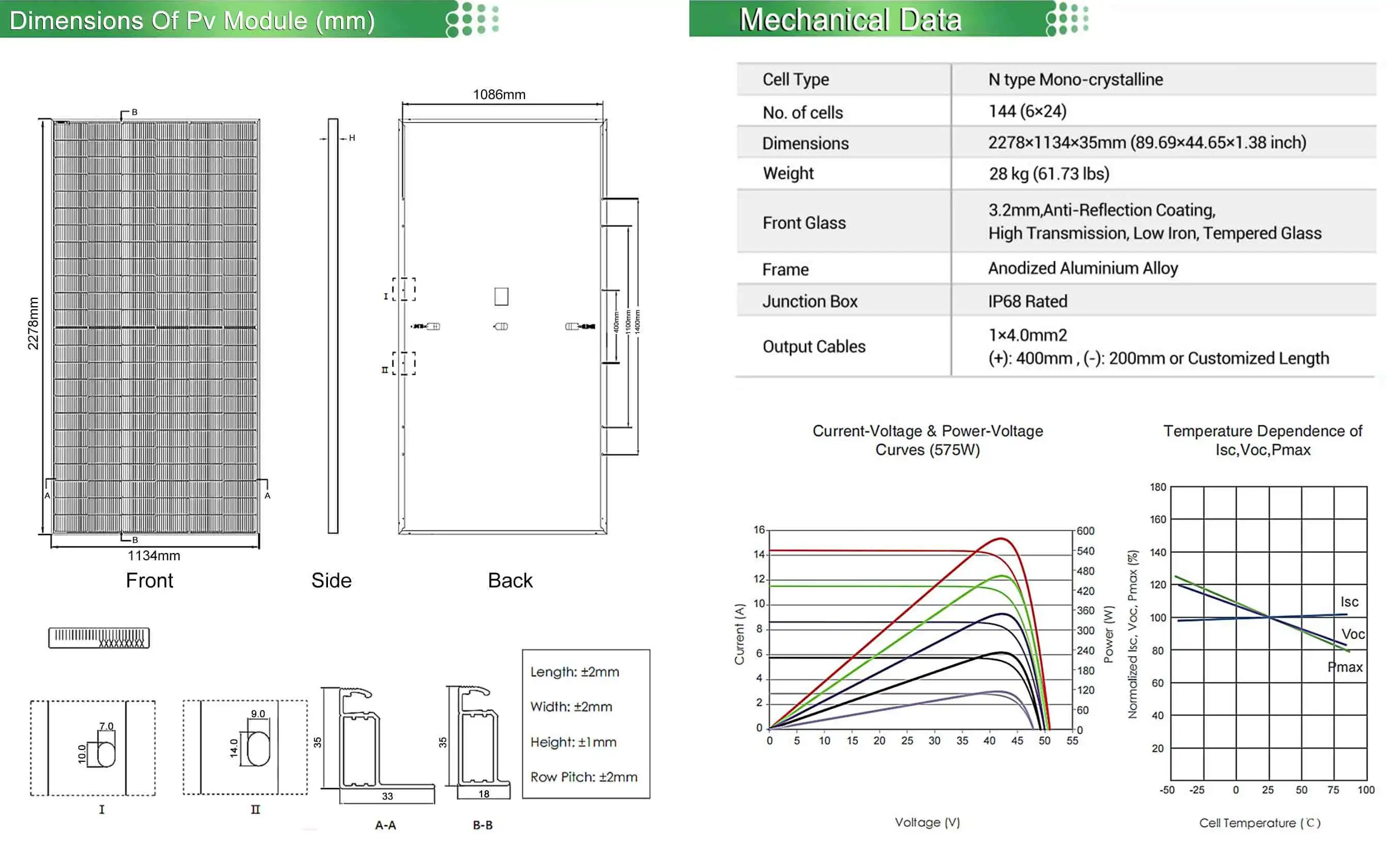 Eitai N Type Bifacial Solar Panels 565 Watt 570w 580w 600w 750w A Grade ...