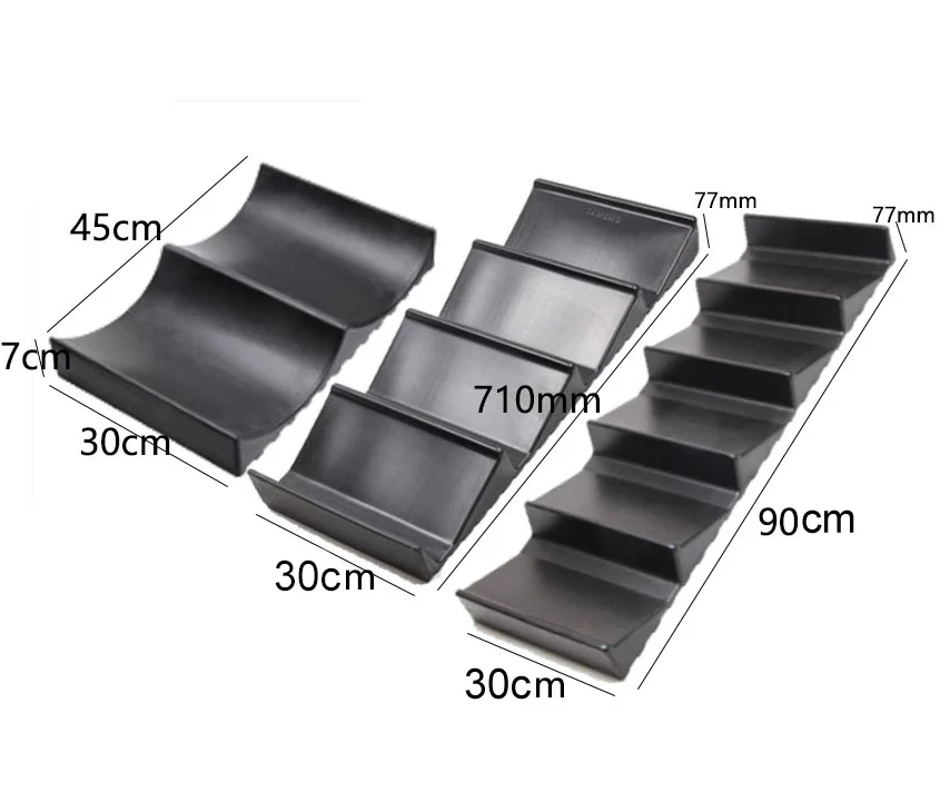 produce display supermarket five-step banana riser for retail store ...