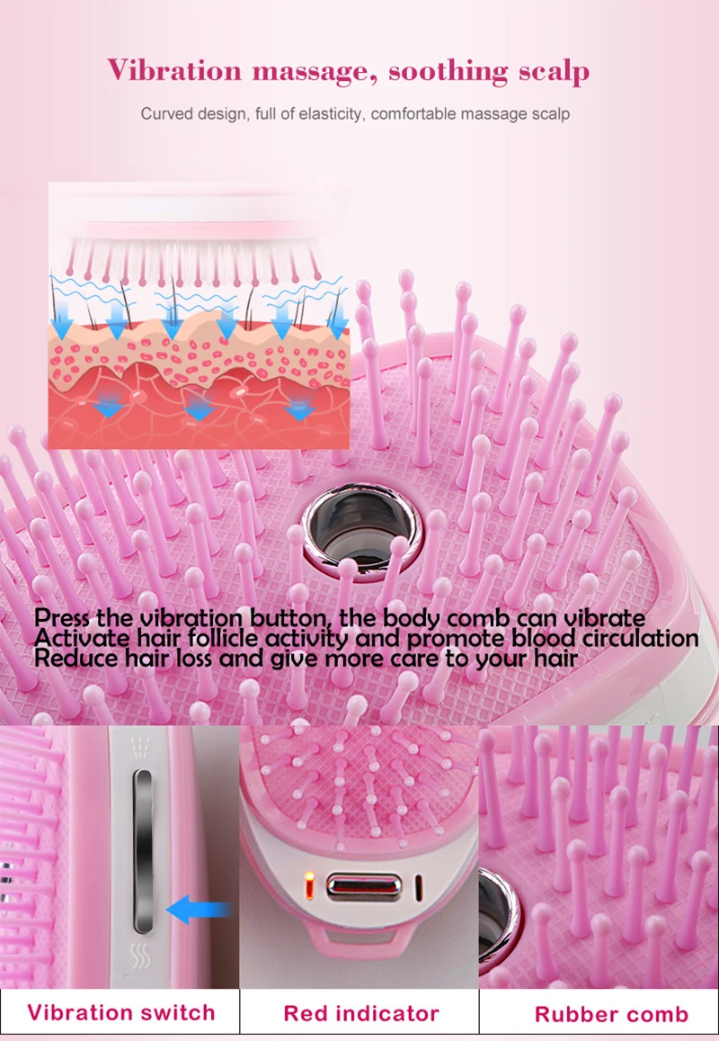 Hand-held Mini Handy Usb Charging Nano Mist Sprayer Vibrate Scalp ...