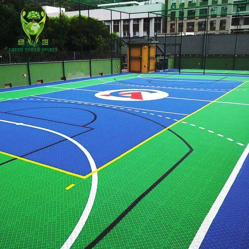 Pp Suspended Plastic Interlocking Basketball Court /tennis Court/Futsal ...