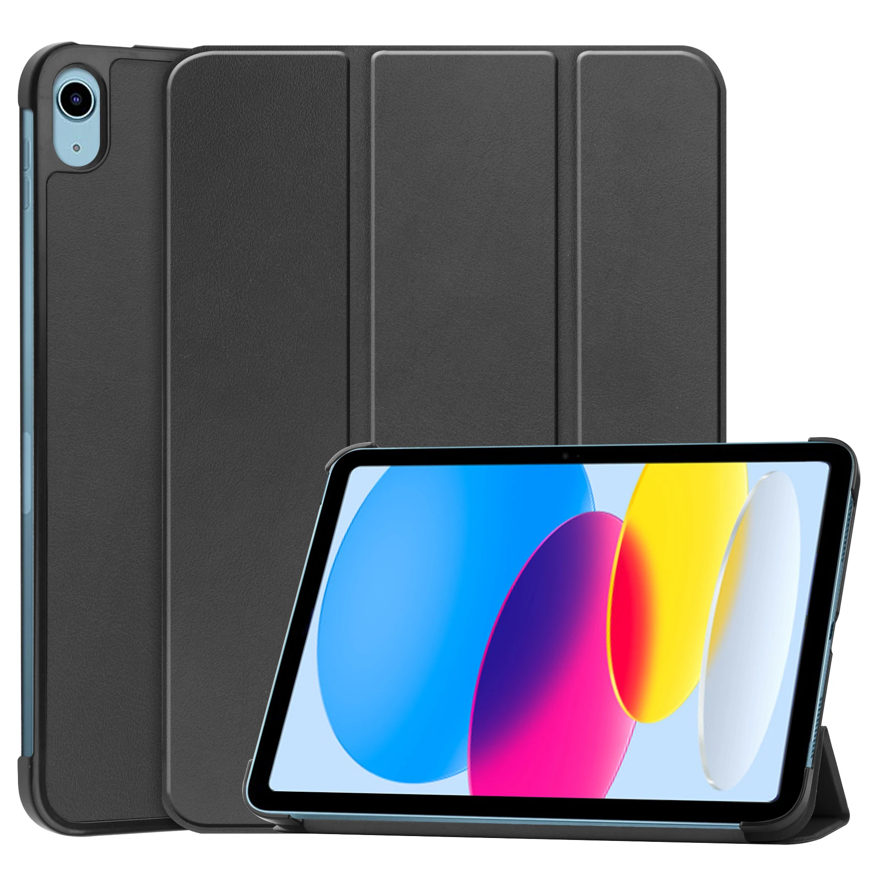DL New 10th Generation Trifold Tablet Case Pu Leather Pc Hard Shell 10. ...