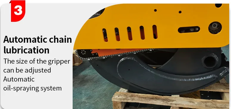 Forestry Machinery Automatic Hydraulic Log Grab Saw Timber Rotating ...