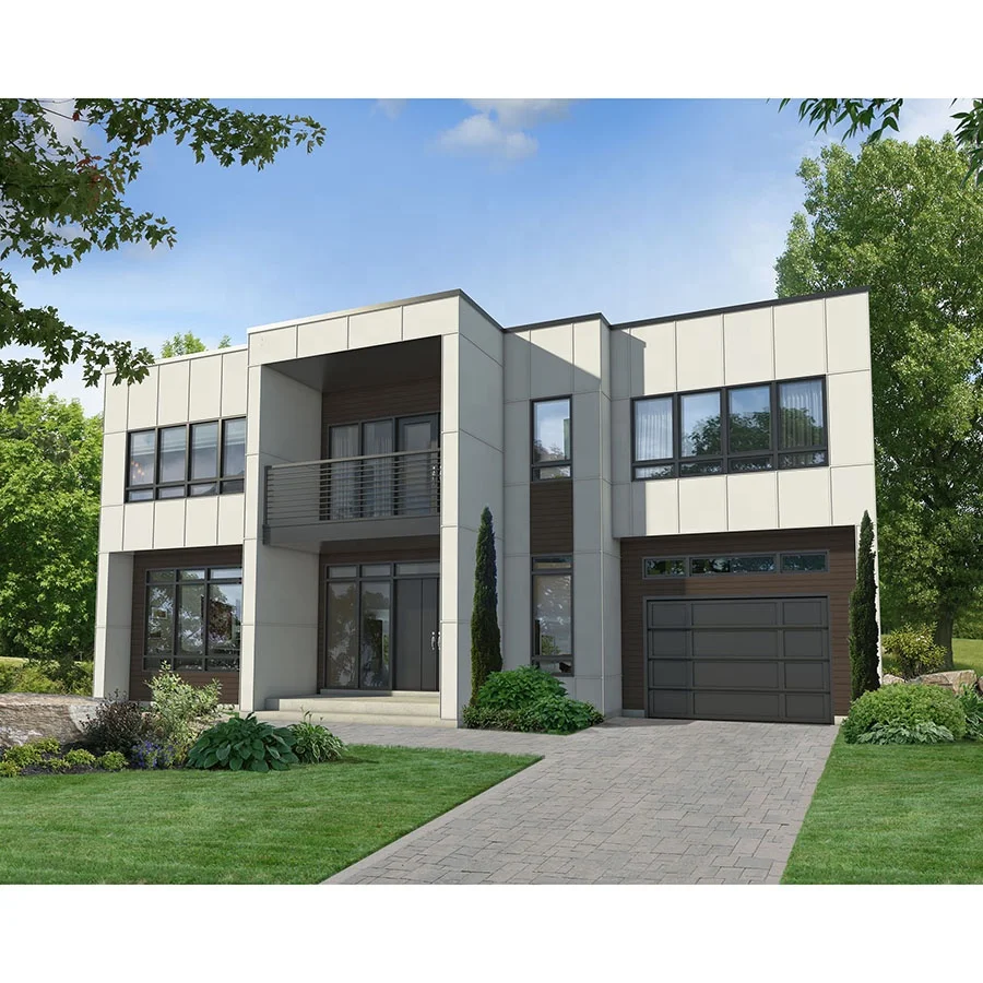 Luxury Light Steel Structure Sandwich Panel Prefab Apartment For Sale ...