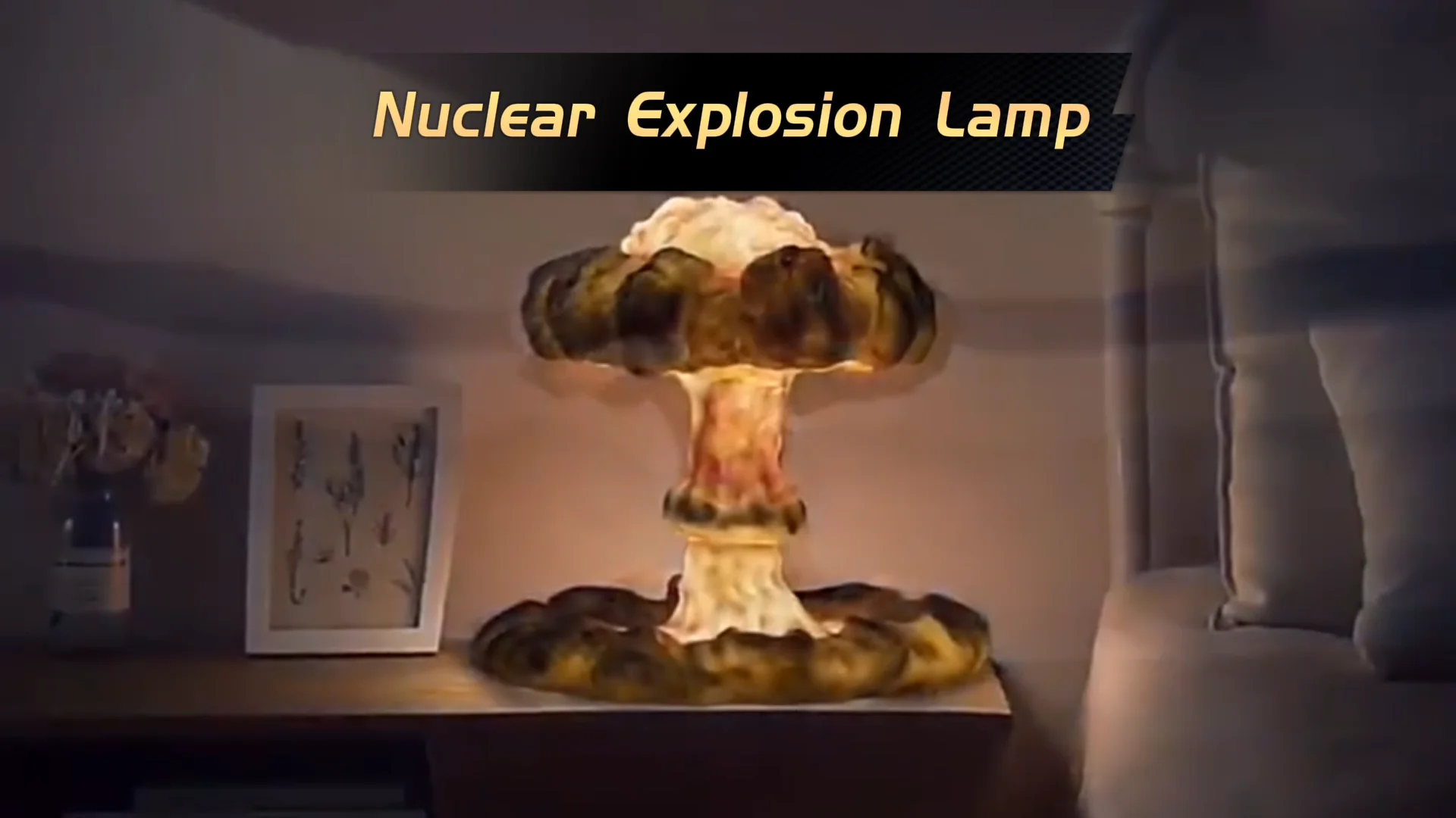2023 New Creative 3d/explosion Decoration Table Lights/mushroom Cloud ...