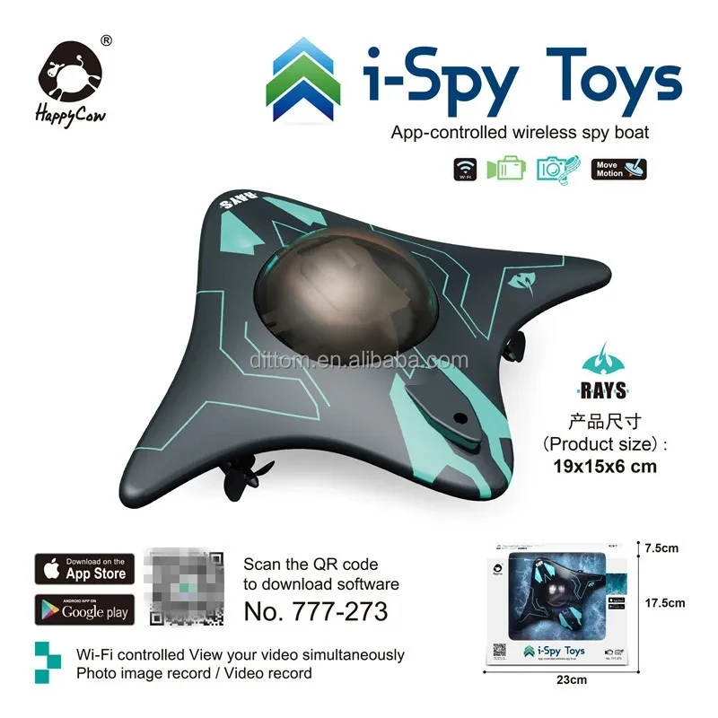 I-spy Camera Boat - Real-Time Underwater FPV Spy Vessel