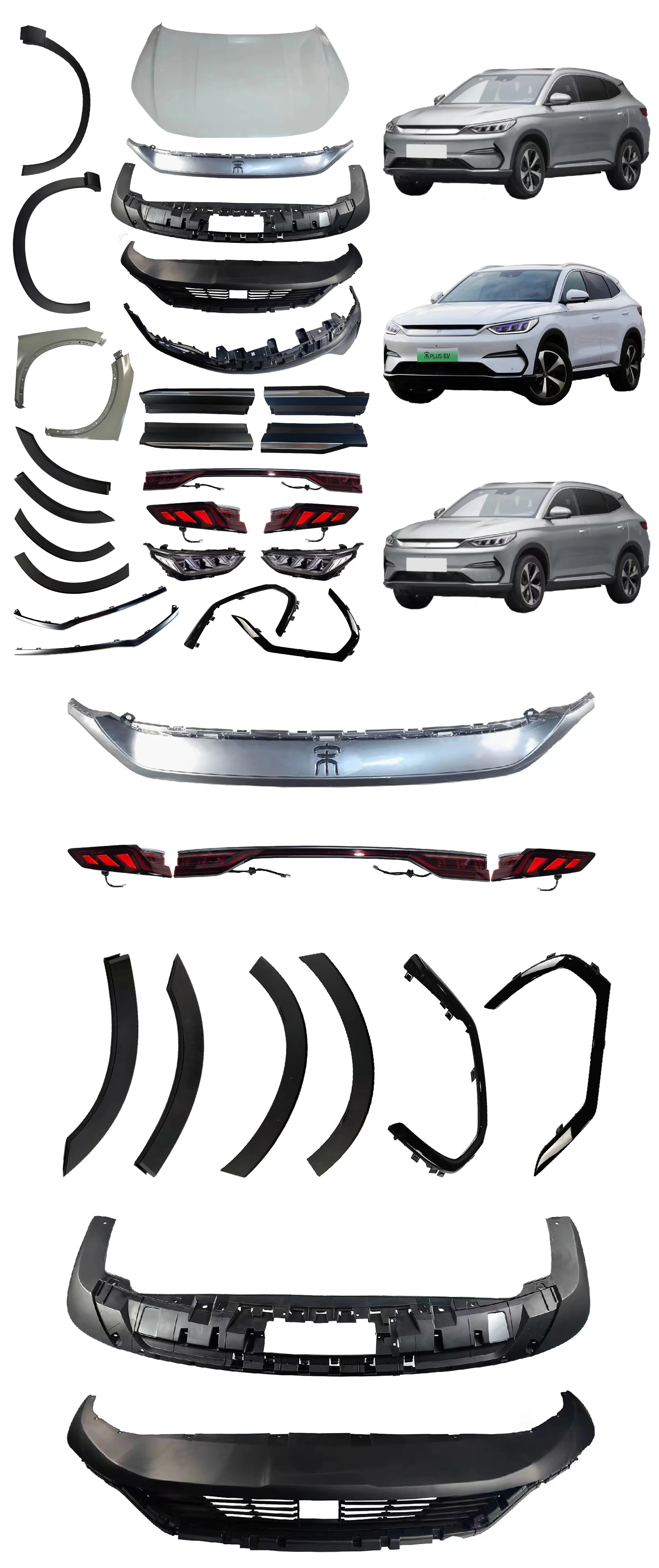 Hot Sale Wholesale BYD Song Plus EV Body Kit - Easy Install Bumper ...