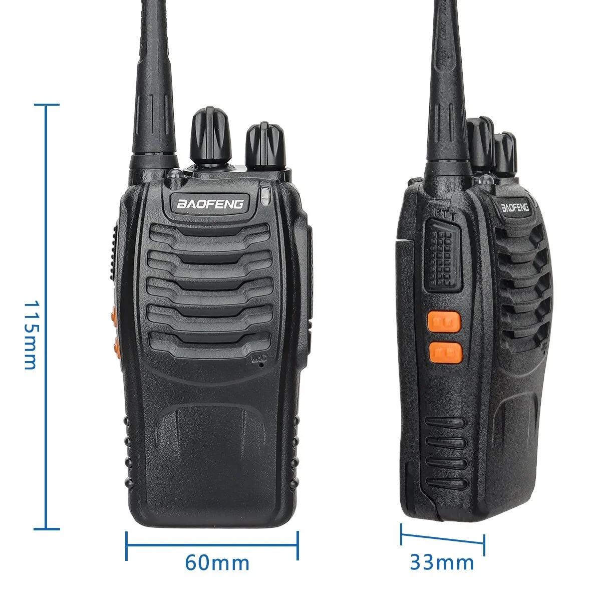 Dual-frequency Digital Walkie Talkie 1-3km Long Distance Walkie Talkie Encrypted Custom Radio ...