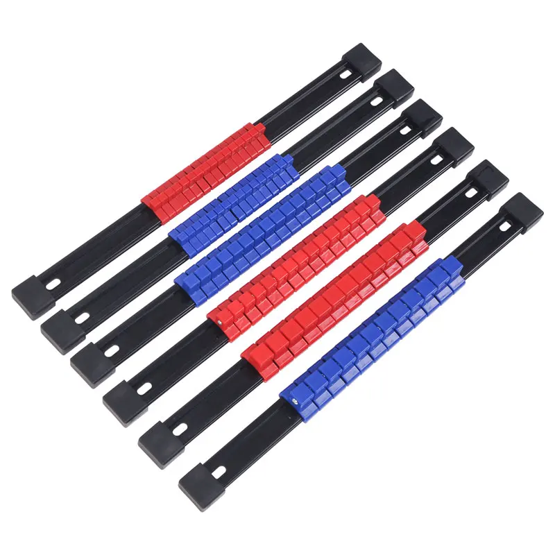 Winmax 1/4" 3/8" 1/2" 6pcs/set Metric Plastic Socket Organizer Holder ...