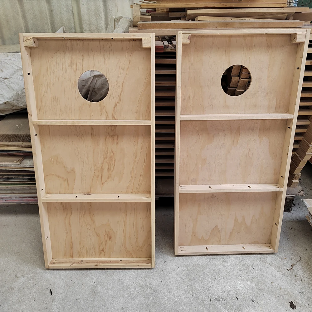 Yumuq 2' X 3' Wood Cornhole Board Game Set With Custom Patterned ...