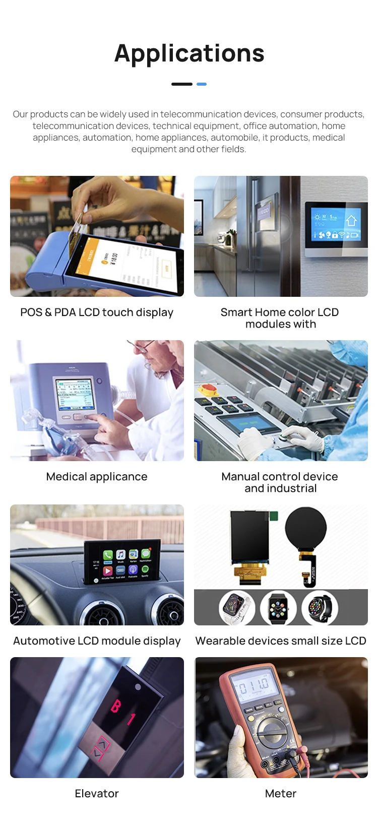 1.77 1.8 Inch Tft Lcd Fpc 10 Pin 128160 Resolution Spi Interface 1.77 ...