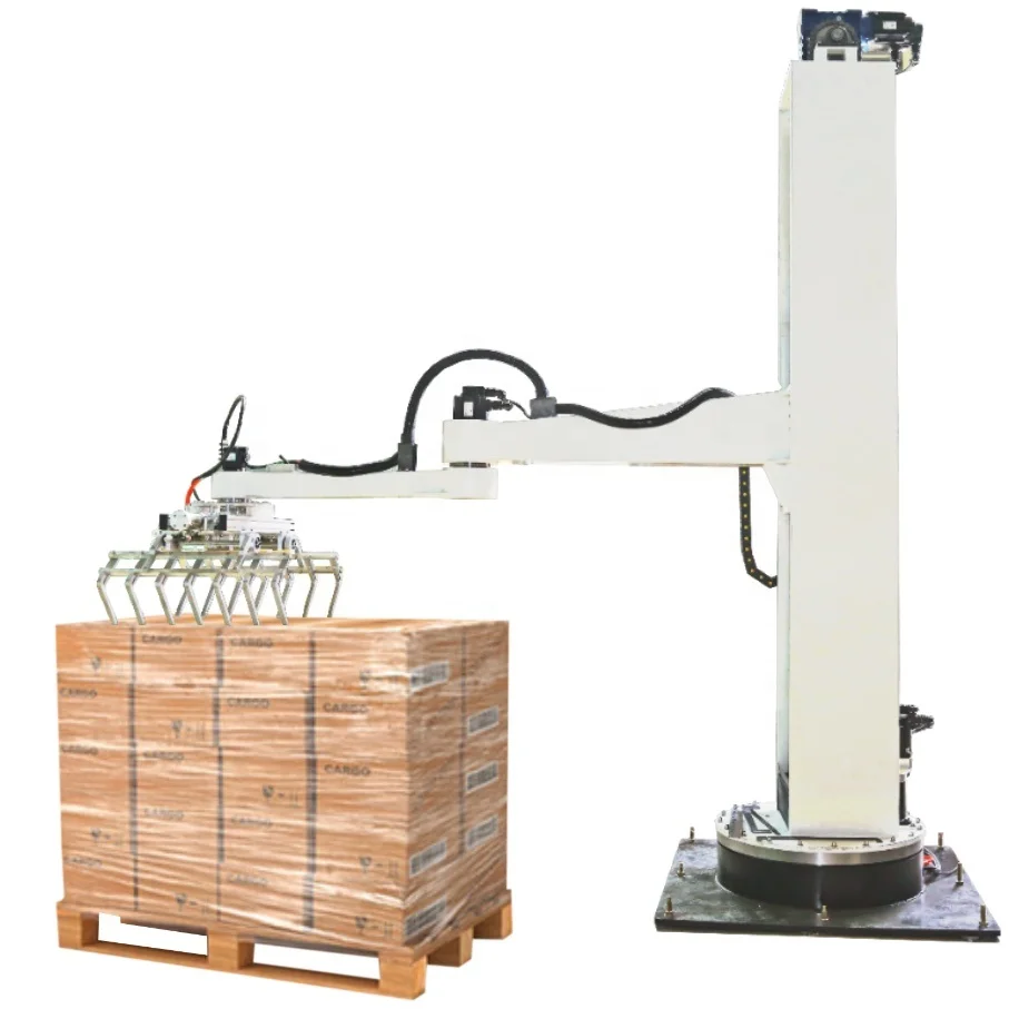 Automatic Robotic Stacker Column Palletizer 25kg 50kg Cement Bags Boxes Palletizing Robot Column ...