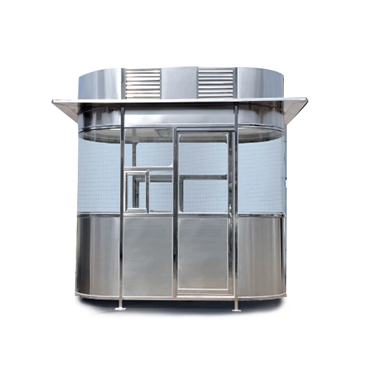 Outdoor Prefab Ticket Kiosk Portable Prefab Toll Ticket Booth Mobile ...