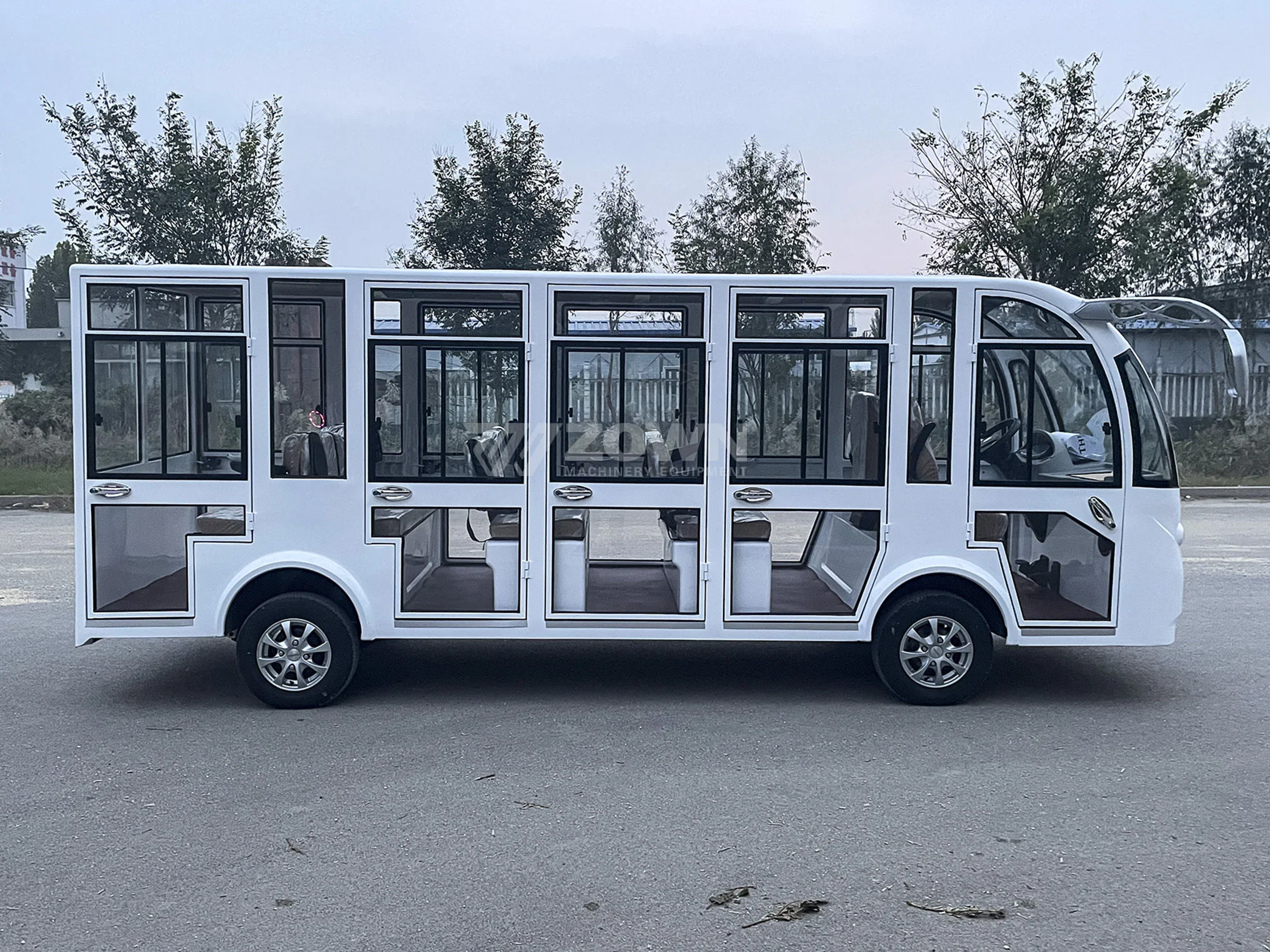High Quality Electric Tour Shuttle Bus 75V Street Legal Sightseeing Bus ...