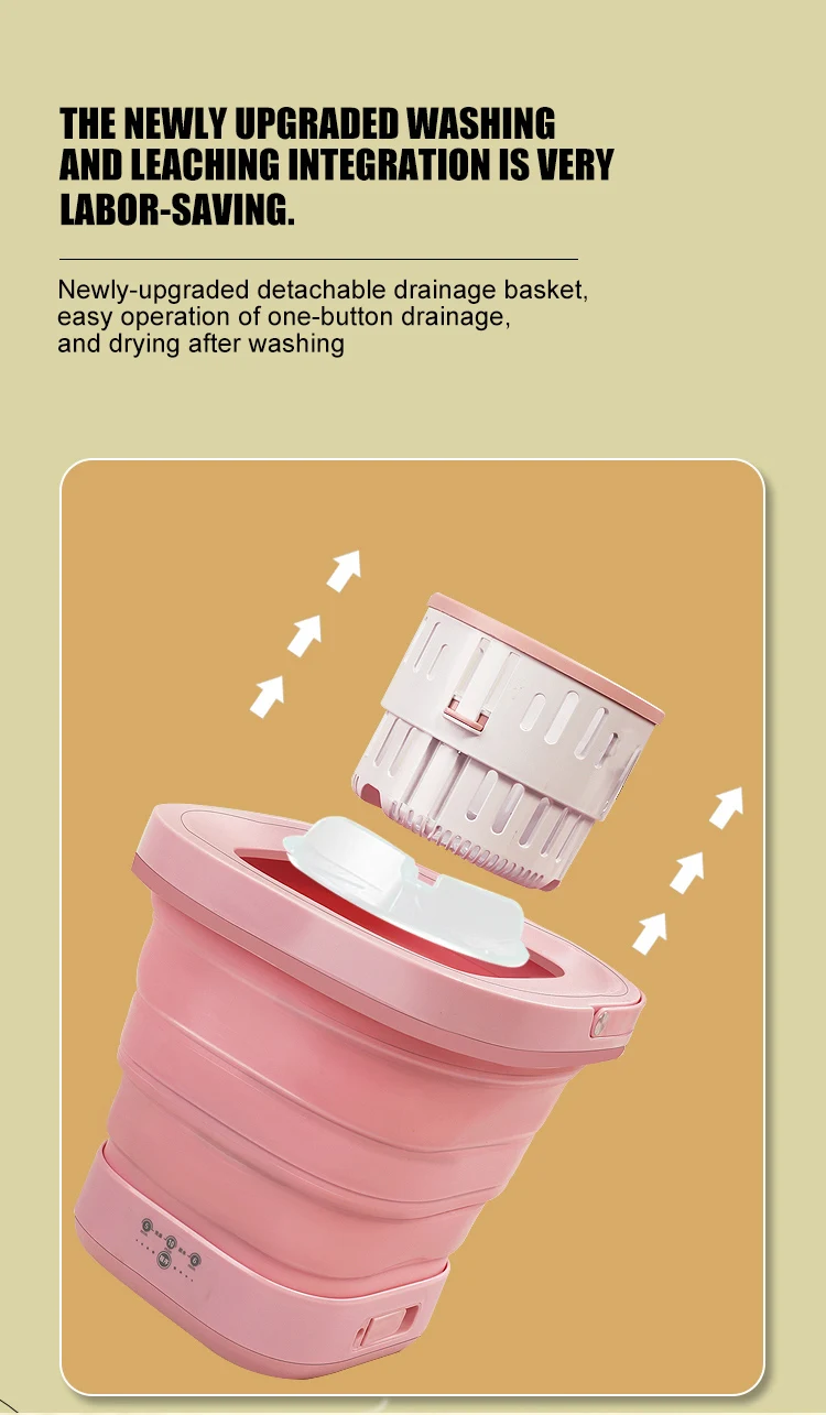 Factory Wholesale New Model Portable Foldable Mini Washing Machines ...