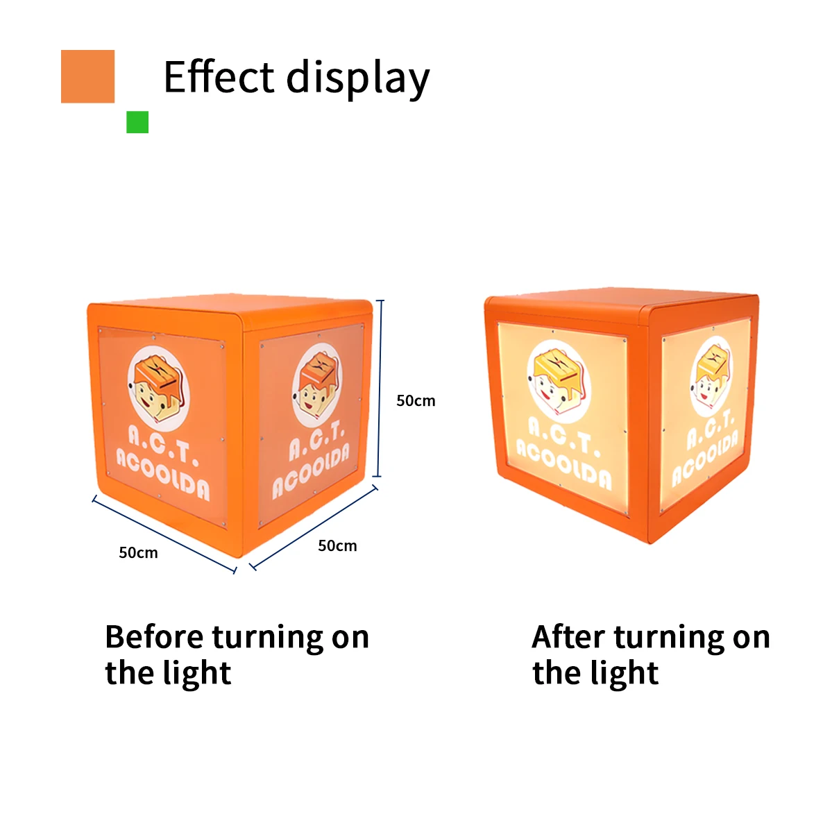 Custom High Quality Advertising LED Bike Delivery Boxes