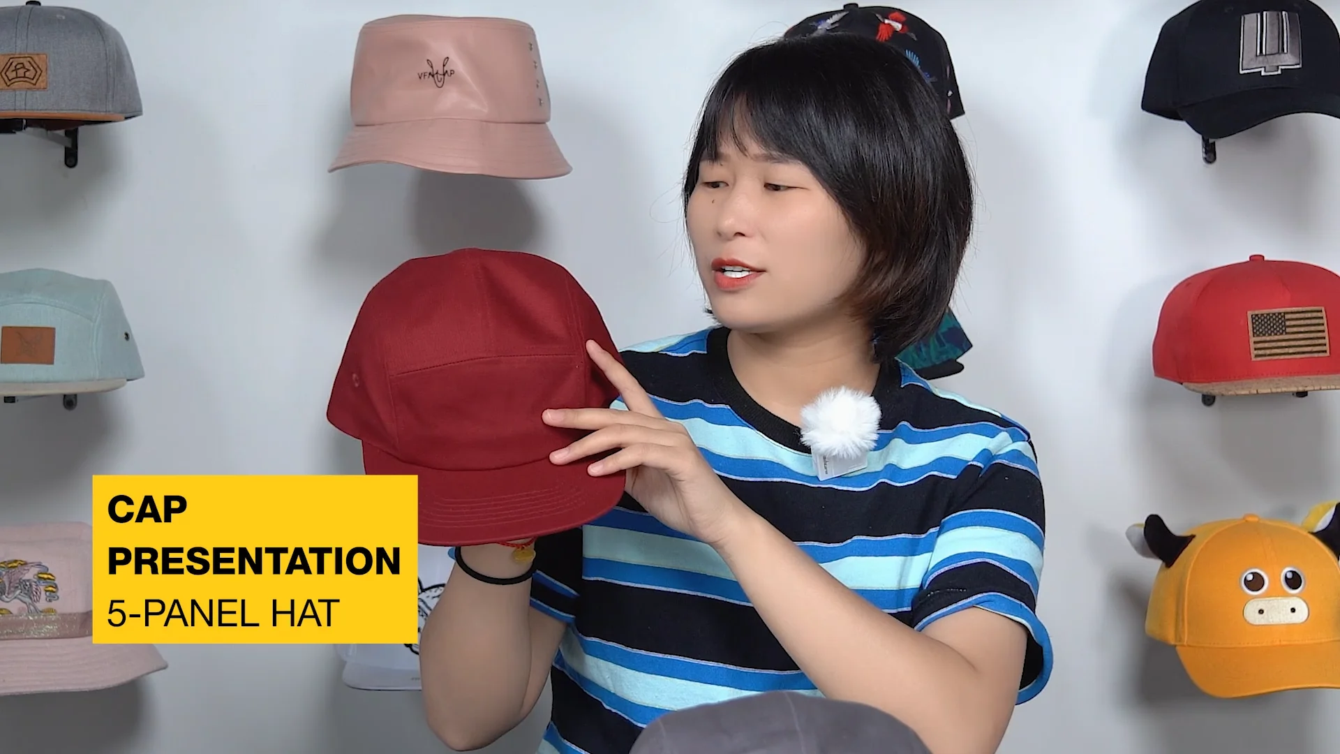 Burgundy Melton Wool Camp Hat With Adjustable 5 Panel Hats - Buy ...